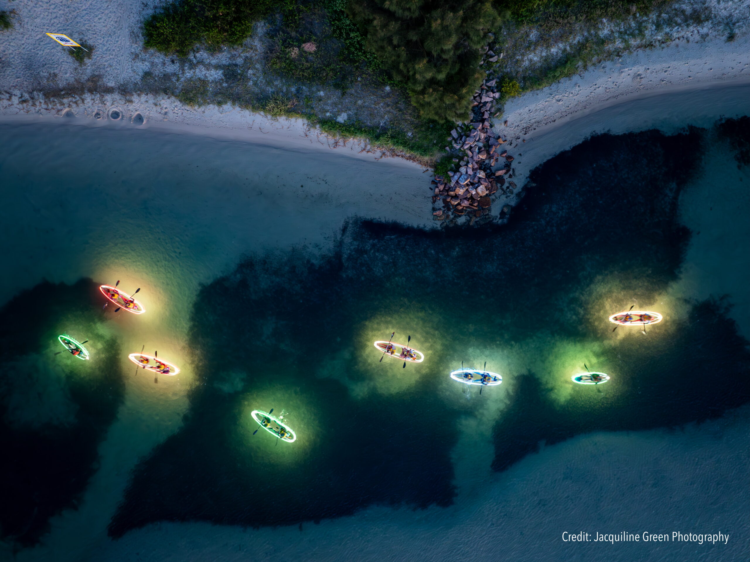 Naru Beach Night Kayak Tour (1 hr) - Showtime Kayaking